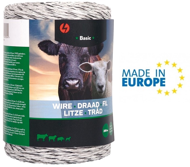 Filo Conduttore Bianco Polywire Basic ITALFROM Lunghezza 200 Metri per ...